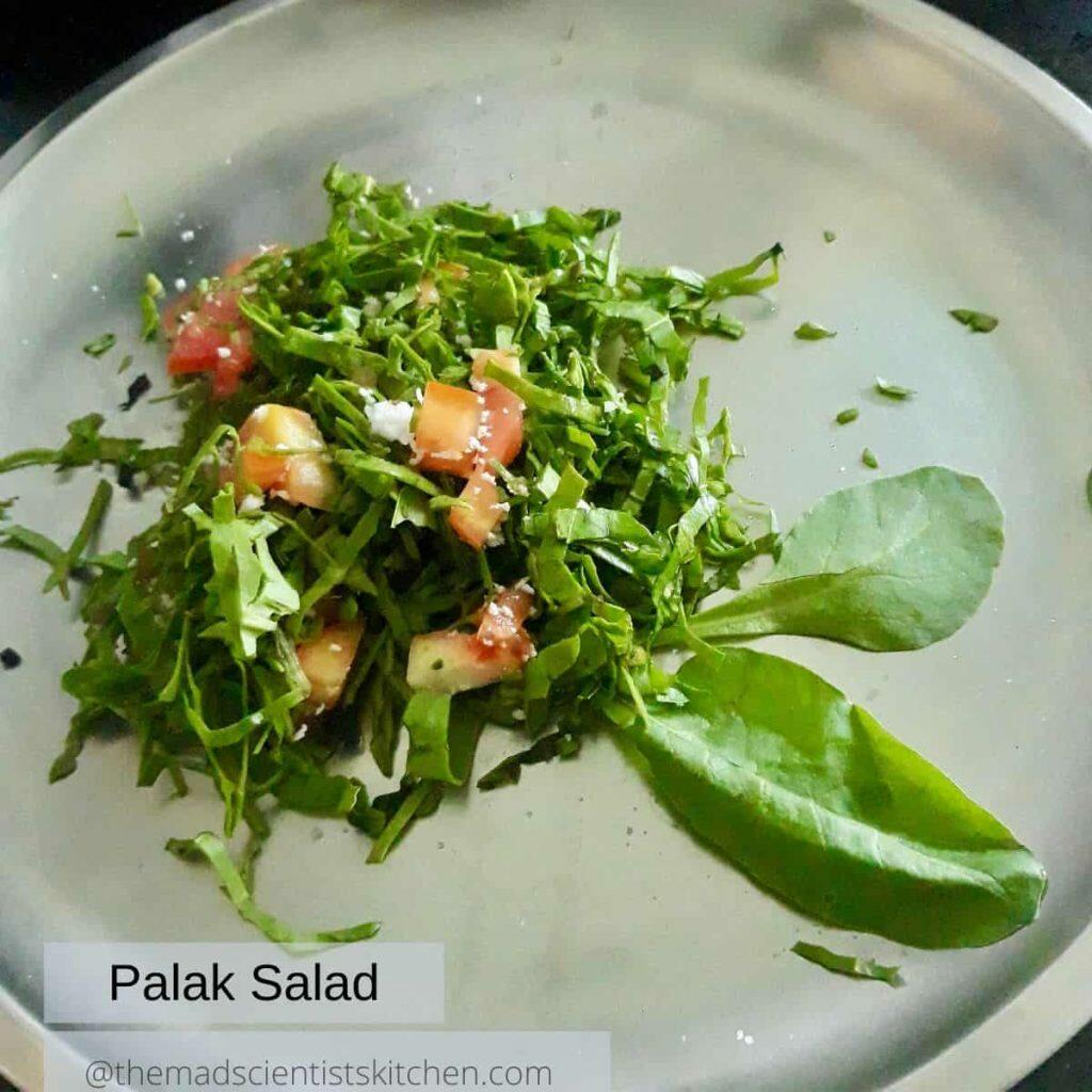 Palak Salad | The Mad Scientists Kitchen
