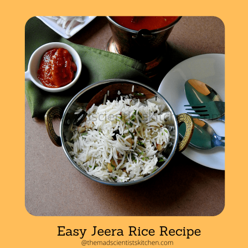 Jeera Rice Jeera Rice Recipe - The Mad Scientists Kitchen