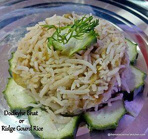 Dodkyacha Bhat aka Ridge Gourd Rice - The Mad Scientist's Kitchen