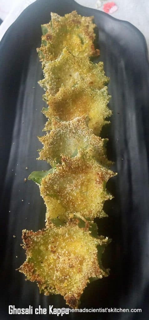 Ghosali chi Kappa or Ridge Gourd Slices -The Mad Scientists Kitchen