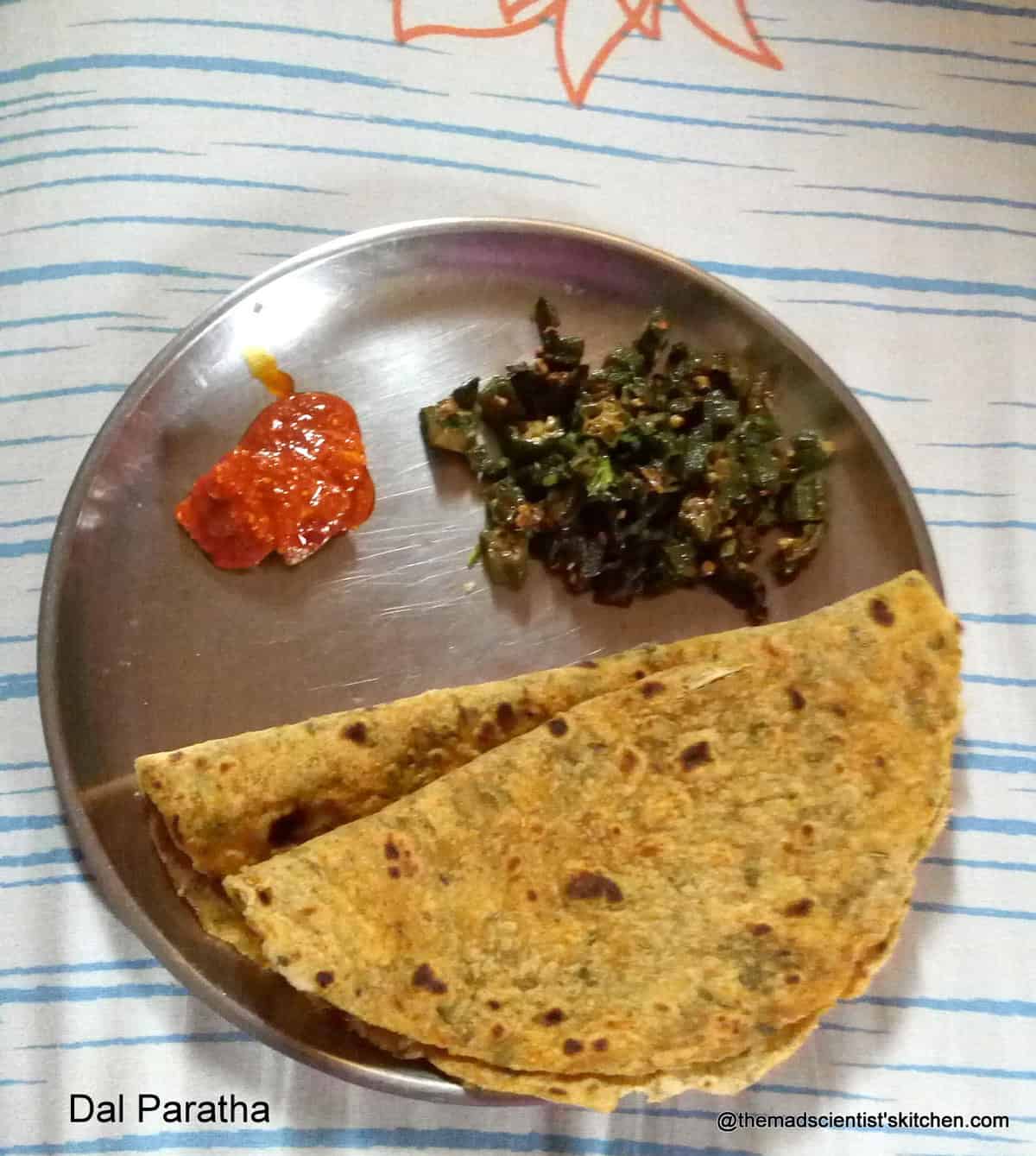 Simple Paratha with Leftover Moong Dal - The Mad Scientists Kitchen