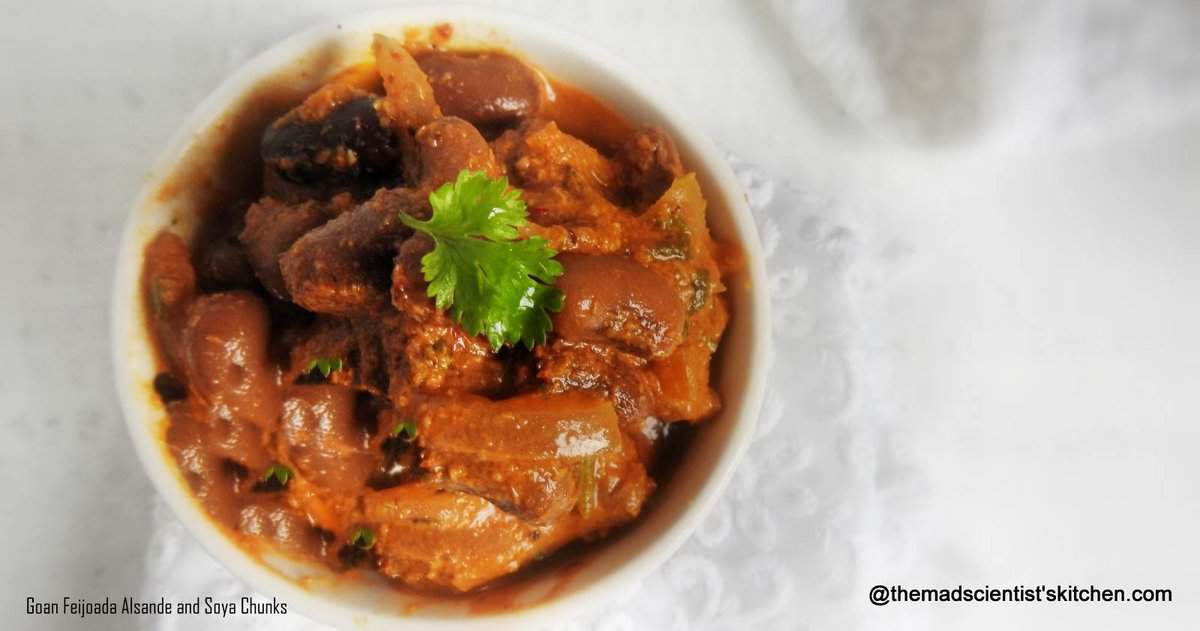 Goan Feijoada Alsande and Soya Chunks (Vegetarian)