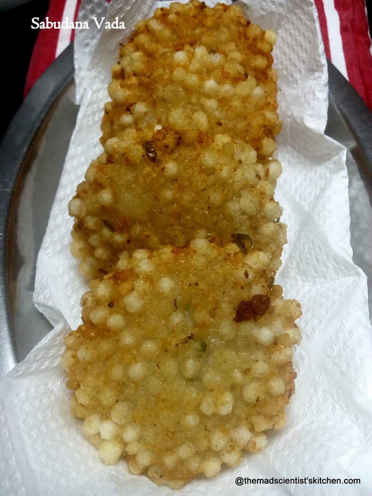 Sabudana Vada Recipe - The Mad Scientists Kitchen
