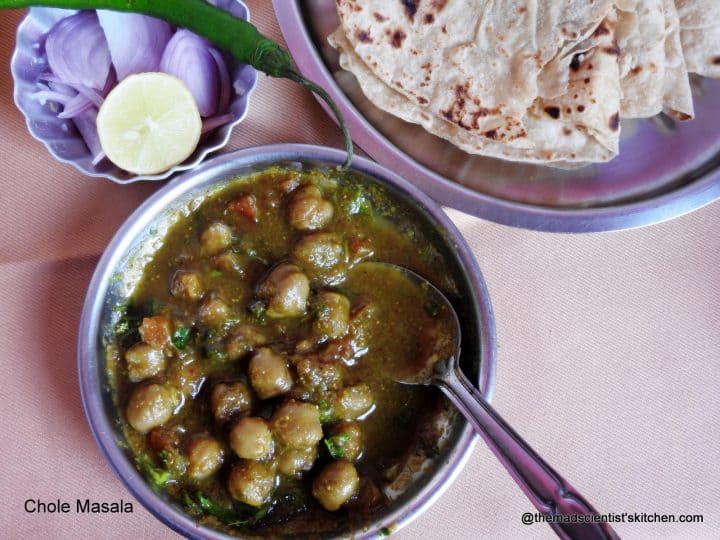 Chole Masala|Punjabi Cholay|Kabuli Chana Masala -The Mad Scientists Kitchen