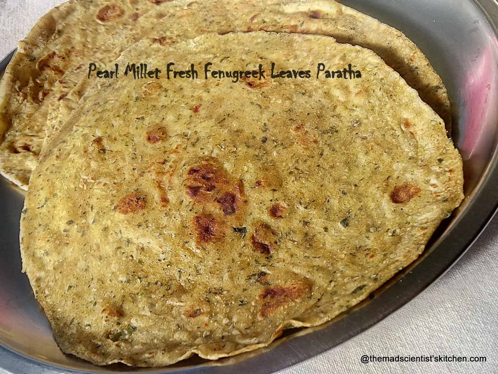 Nutritious Bajra and Methi Parathas|Pearl Millet Recipes-msk
