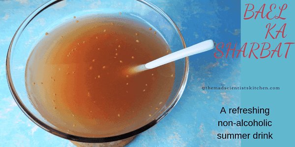 Bael Ka Sharbat,Wood Apple Punch -msk