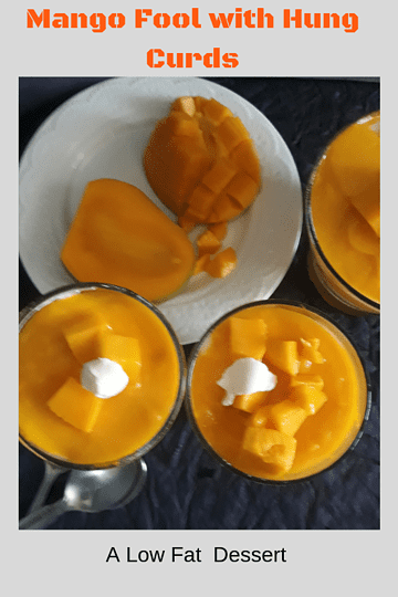 Mango Fool with Hung Curds - The Mad Scientists Kitchen