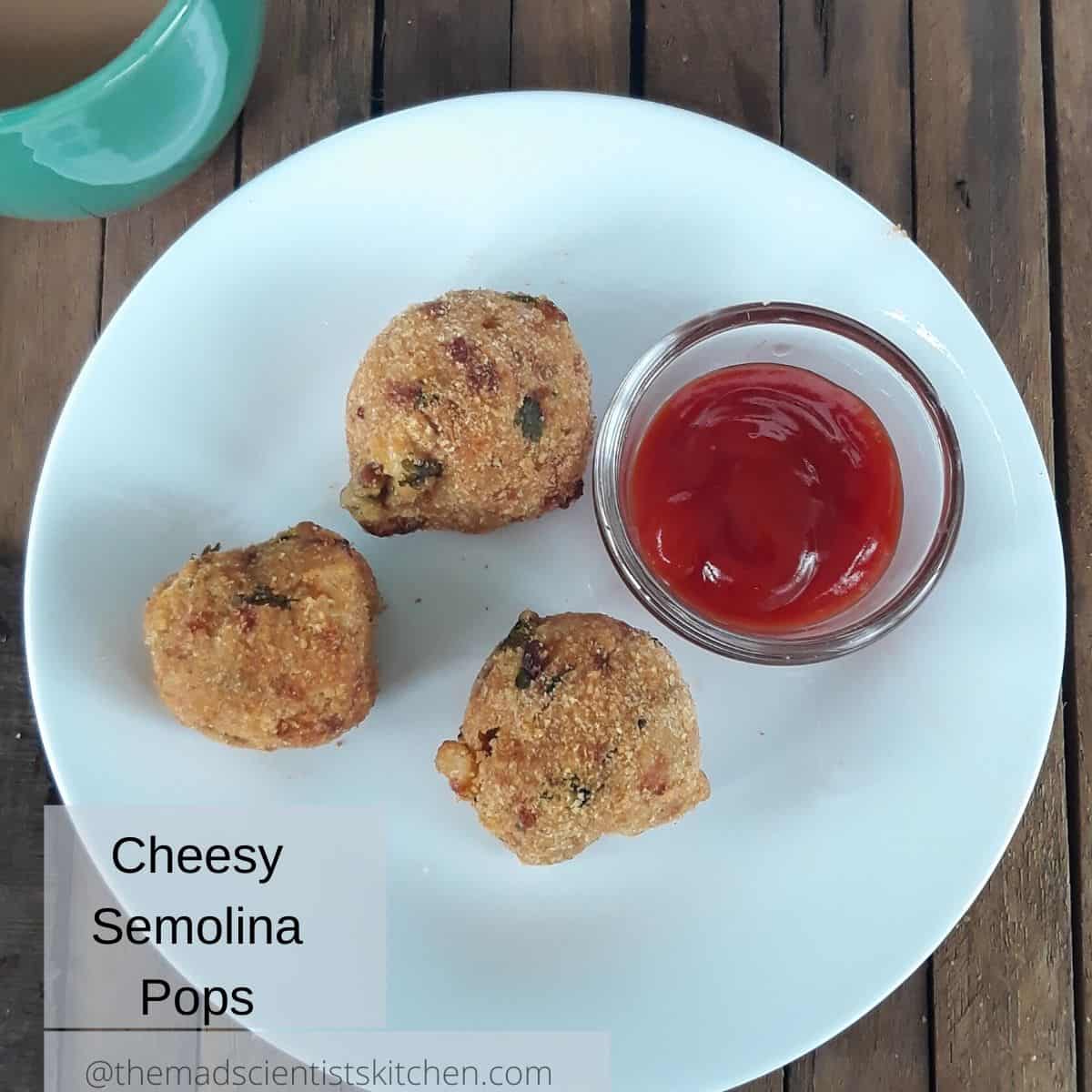 Air Fried Cheesy Semolina Pops | The Mad Scientists Kitchen