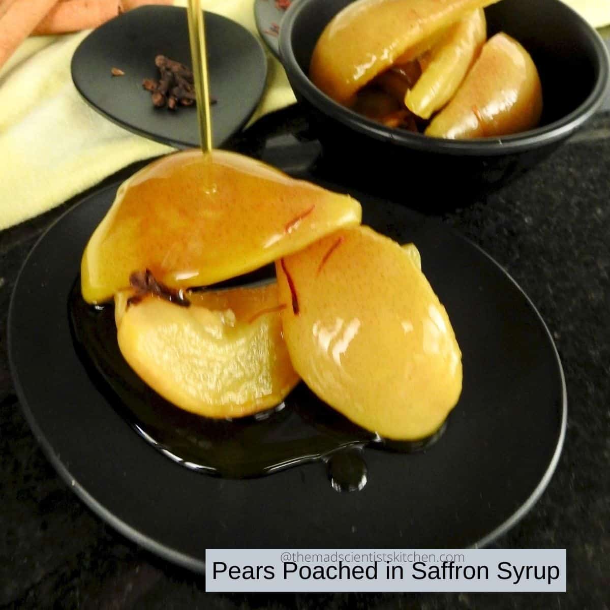 Pears Poached in Sugar Syrup Recipe - The Mad Scientists Kitchen