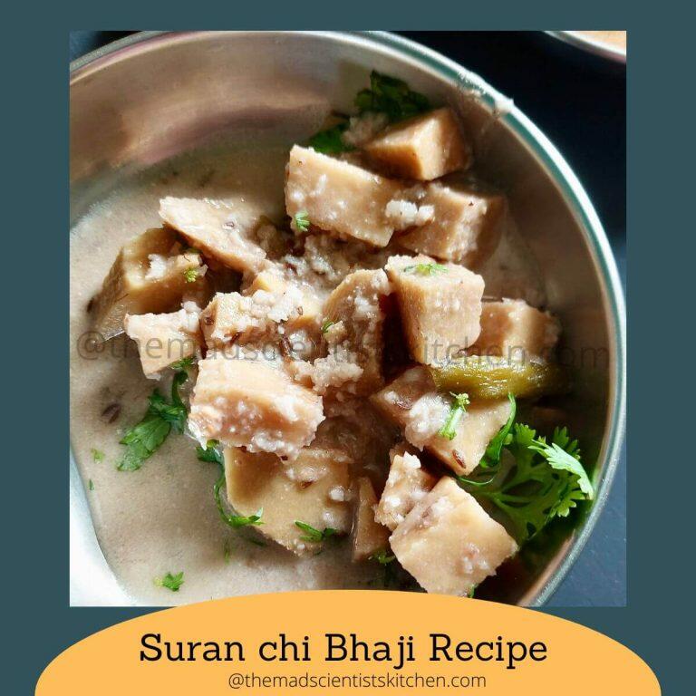 Upwas chi Suran chi Bhaji recipe - The Mad Scientists Kitchen