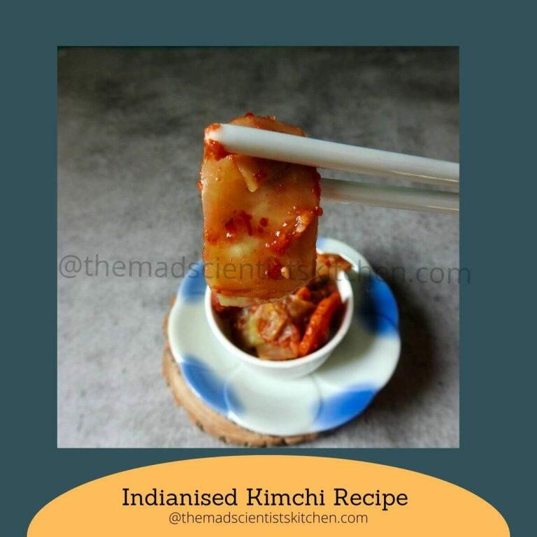 Indianised Kimchi Recipe - The Mad Scientists Kitchen