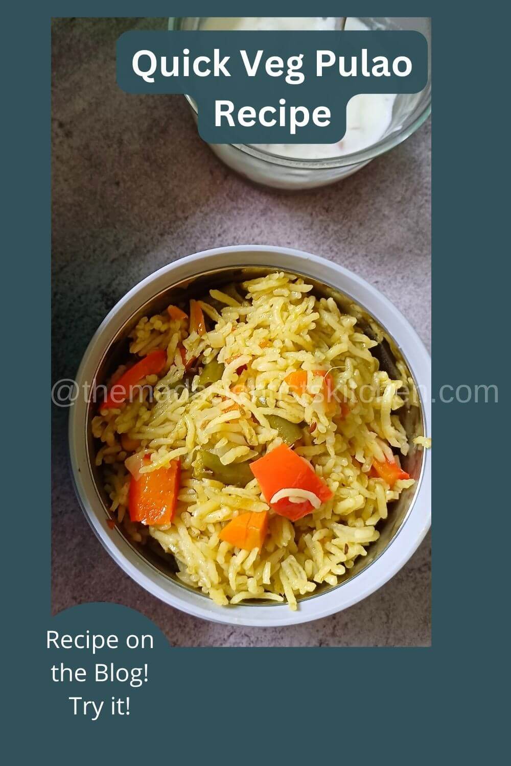 Quick Veg Pulao Recipe - The Mad Scientists Kitchen