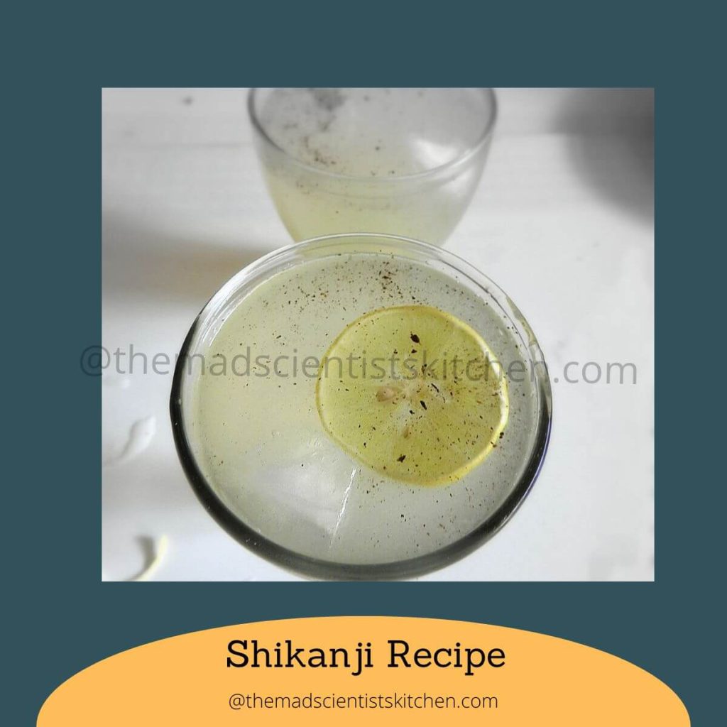 Shikanji Recipe - The Mad Scientists Kitchen
