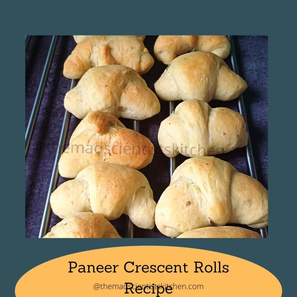 Paneer Crescent Rolls Recipe - The Mad Scientists Kitchen
